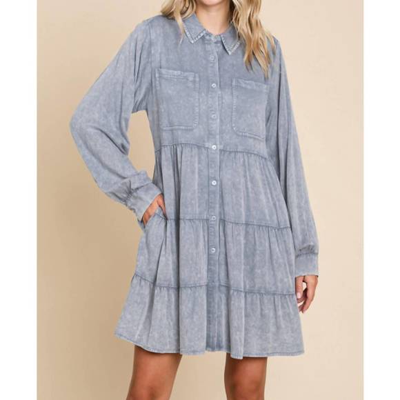 JODIFL | Dresses | New Jodifl Washed Babydoll Dress In Denim | Poshmark